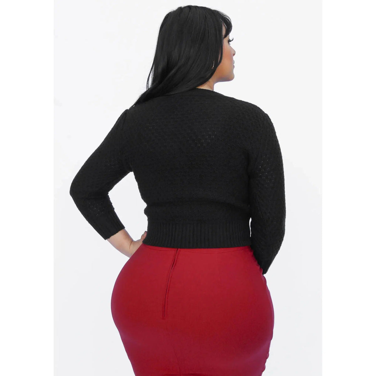 Red Roses Cardigan by Hemet – Glitz Glam and Rebellion